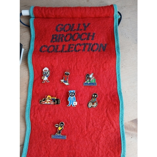 Group of Collectables including Golly Badge Brooches, Brass Items and 2 ...