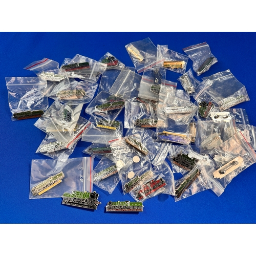 Railwayana Interest: Collection of over 40 Steam Train Badges