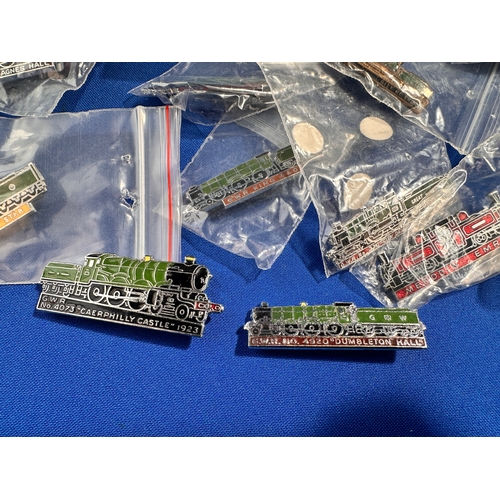 Railwayana Interest: Collection of over 40 Steam Train Badges