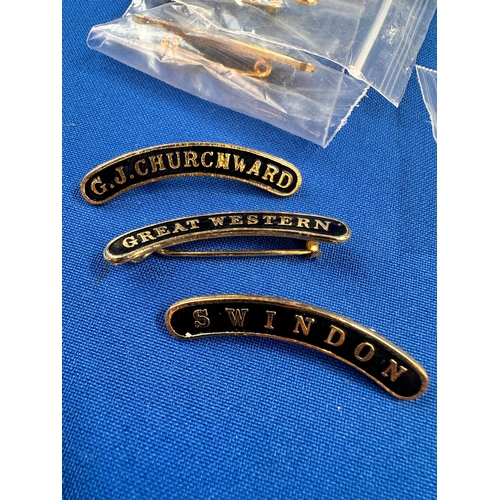 Railwayana Interest: Over 20 Steam Engine Nameplate Badges