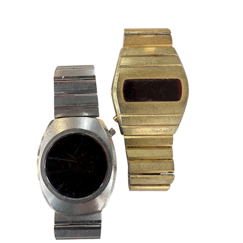 Five Vintage LED Watches inc. Ventura, President, Mercury Time etc.