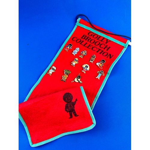 Golly Badge Collectors Scroll with 11 Badges