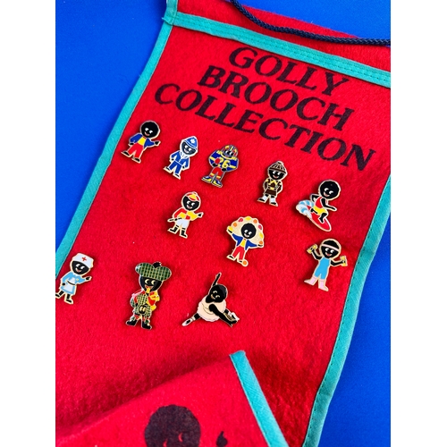 Golly Badge Collectors Scroll with 11 Badges