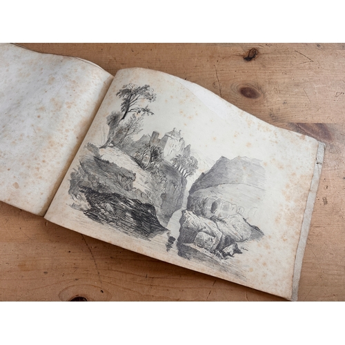 Old Sketchbook Full of Pencil Drawings
