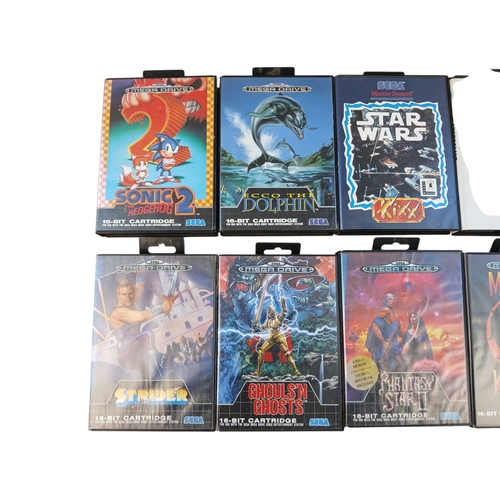Group of 10 Boxed Sega Mega-Drive Games including Sonic the Hedgehog 2 ...