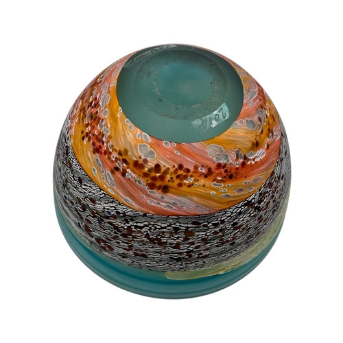 Thomas Petit Seashore Flint - Art Glas Bowl 2014