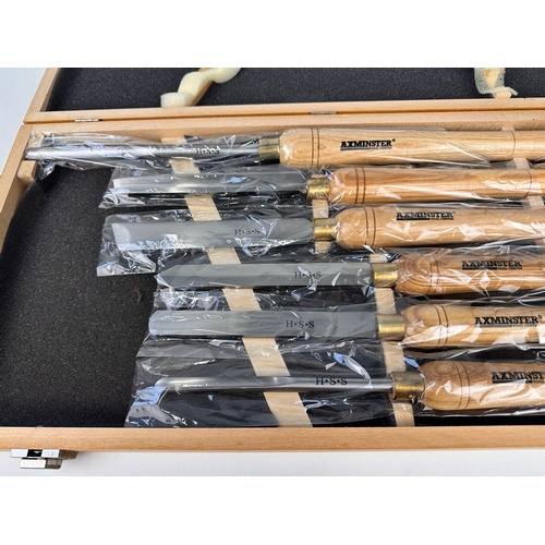 Set of Six Axminster Tool Centre Woodturning Tools