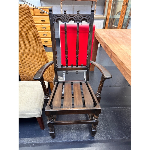 Ercol Colonial Carver Chair.
