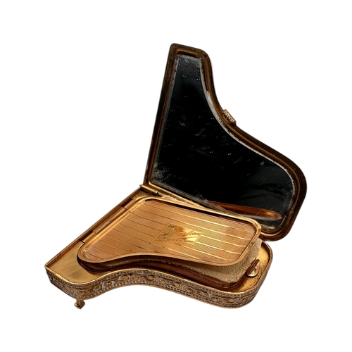 Pygmalion Sonata Grand Piano Form Powder Compact