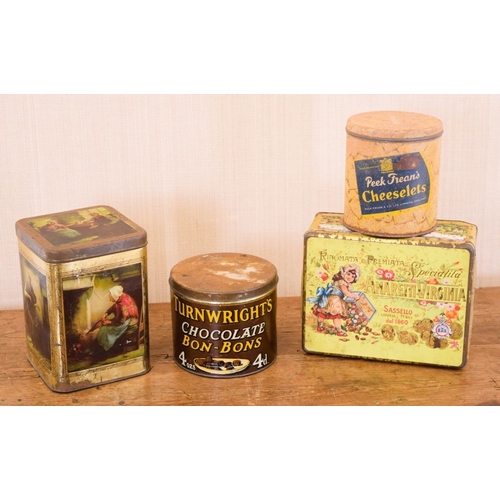 COLLECTION OF 4 ADVERTISING TINS