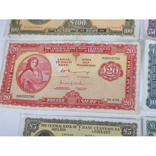 FULL SET OF LADY LAVERY IRISH BANKNOTES