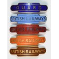 Cap badges, 5 x British Railways totem; BRITISH RAILWAYS(W), gilt ...