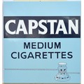 Enamel advertising sign, CAPSTAN MEDIUM CIGARETTES. Flanged. Excellent ...
