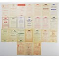 25 BR handbills, from various regions. Including some western region ...