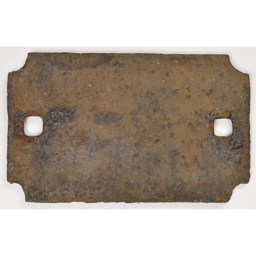 Wagonplate, North Eastern Railway HD 03012 TIMBER BOGIE. Cast iron ...