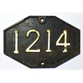 Great Eastern Railway cast iron bridge plate 1214, from the over bridge ...