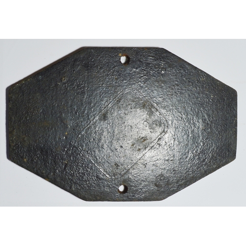 Great Eastern Railway cast iron bridge plate 1214, from the over bridge ...