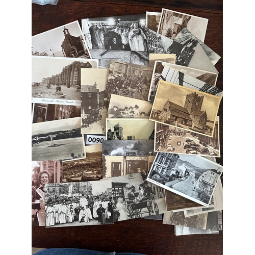 50 vintage Welsh postcards with many pictures of Barmouth, railways and ...