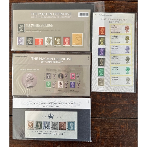 UK GB Machin Definitive Anniversary Presentation Packs including and ...