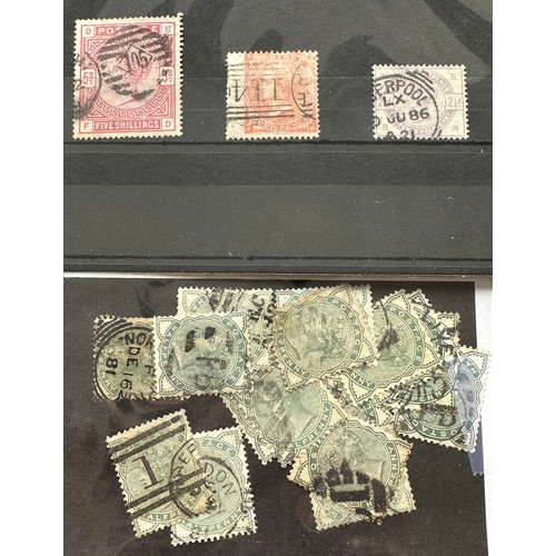 GB QV surface printed stamps selection with London, Liverpool and ...