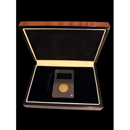 1878 shield back half sovereign in case