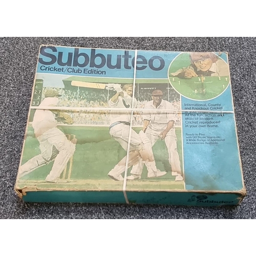 Vintage Subbuteo cricket club edition game in original box. (B.P. 21% ...
