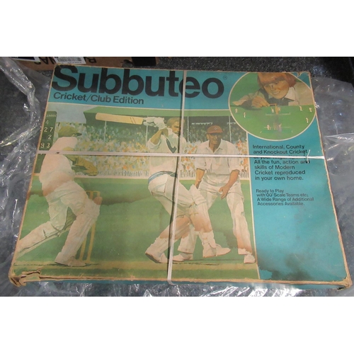 Vintage Subbuteo cricket club edition game in original box. (B.P. 21% ...