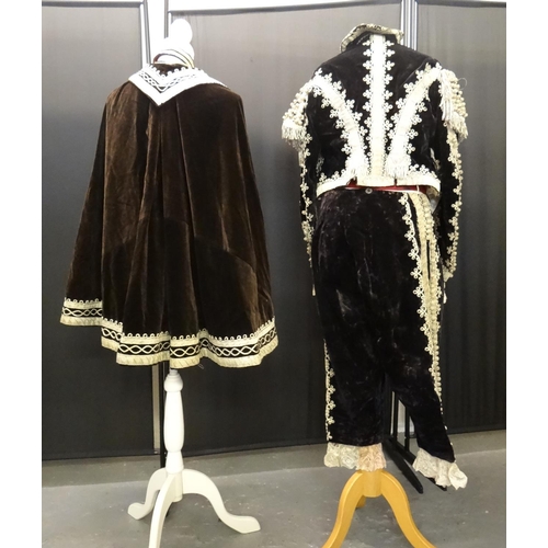 Late 19th/early 20th Century Spanish brown velvet and silver ...