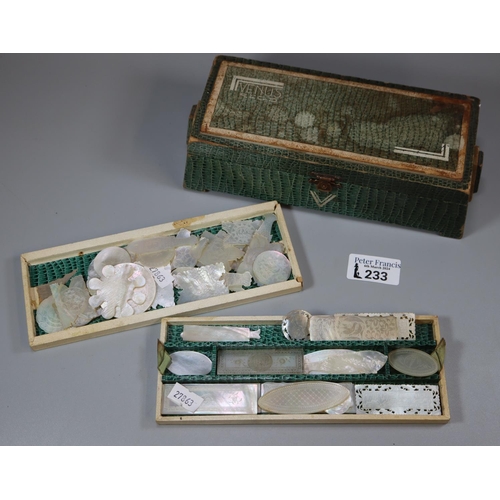 Art Deco Venus box, the interior revealing three layers of antique ...