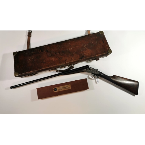 Shotgun;12 bore double barreled English sidelock ejector shotgun by J ...