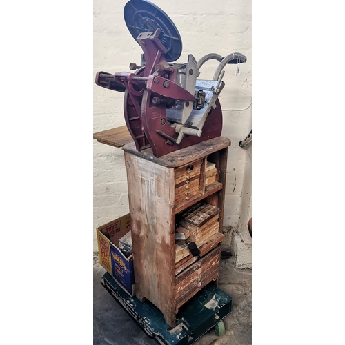 An early 20th century Adana 'eight-five' letter press printing machine ...