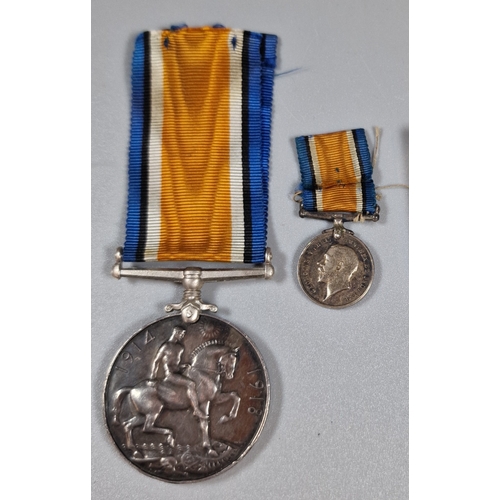 WWI 1914-1918 War Medal, for 80711PTE J. Davies Monmouth Regiment, with ...