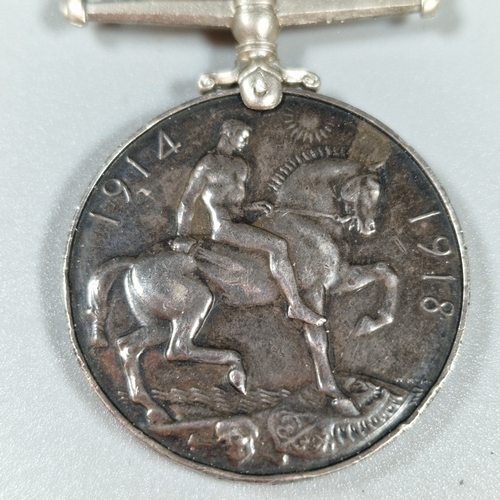 WWI 1914-1918 War Medal, for 80711PTE J. Davies Monmouth Regiment, with ...