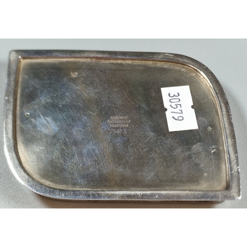 Art Deco silver ashtray, manufactured by Mark Tyzack & sons Sheffield ...