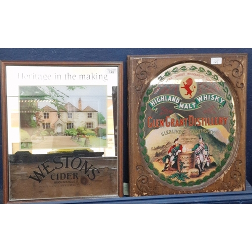 Advertising - mirror for Westons Cider 'Heritage in the Making', framed ...