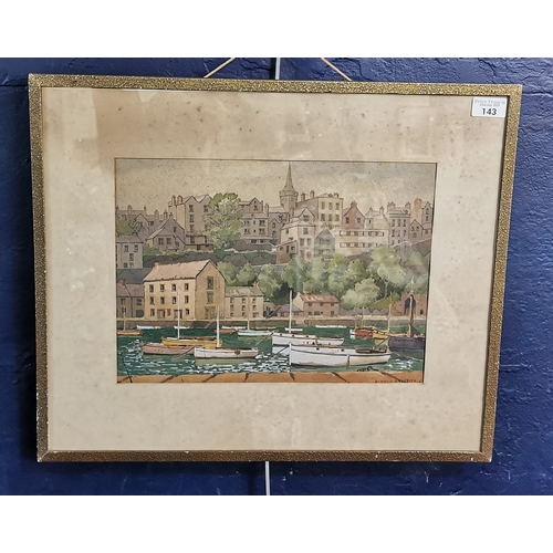 Hanmer Griffith (Welsh 20th century), view of Tenby town with St Mary's ...