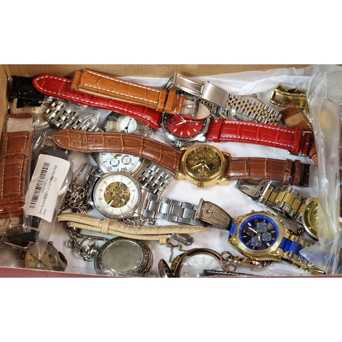 Collection of modern pocket watches and dress watches to include Jeep ...