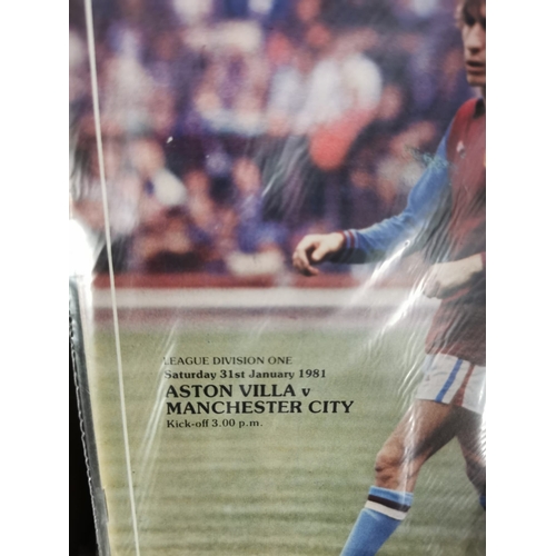 A large collection of Aston Villa Club football programmes circa 1960's ...