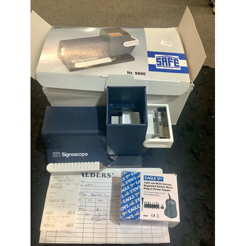 Safe Signoscope Watermark Detector as new in its original box with ...