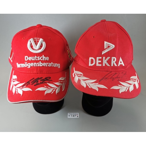 Formula One Motor Racing - a Ferrari Dekra and another Ferrari Deutsche ...