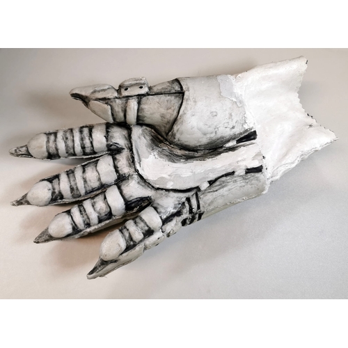 DOCTOR WHO - Silicone Davros mask with blue LED 'eyestalk', together ...