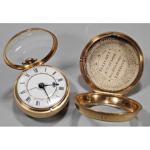18th century silver gilt English pair cased fusee pocket watch by ...