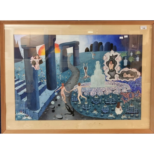 Sarah Rhys (Welsh, local to Carmarthen), 'New Horizons', signed ...