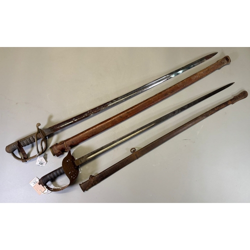 Two British swords in relic condition, comprising: WWI Royal Army ...