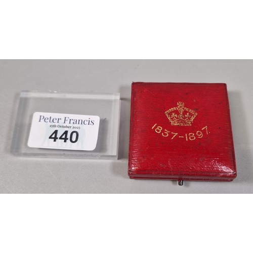 Gold Queen Victoria 1837-1897 Jubilee commemorative coin, in original ...