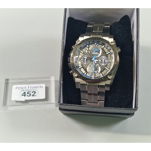 Bulova Precisionist 262 khz 300m heavy oxidized steel gentleman's ...