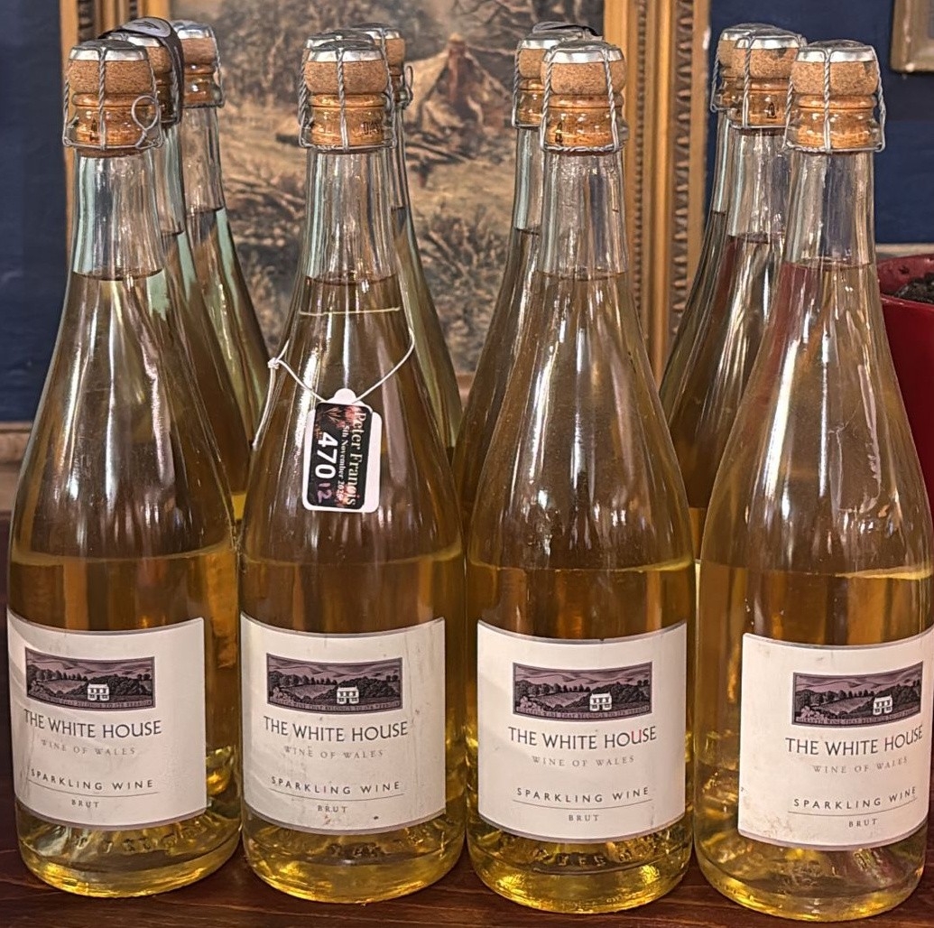 Twelve bottles of The Whitehouse Wine of Wales Sparkling Wine 2018. 11. ...