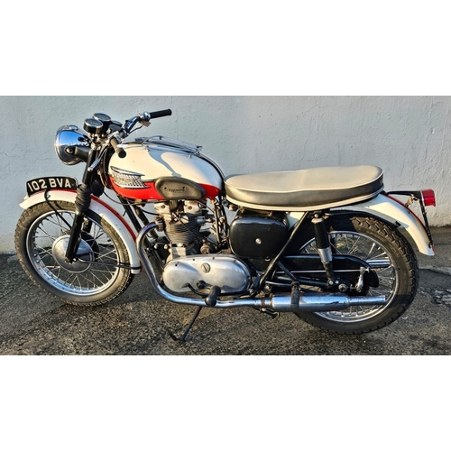 1961 Triumph TR6 'Trophy' 650ccs motorcycle, a pre-unit construction ...