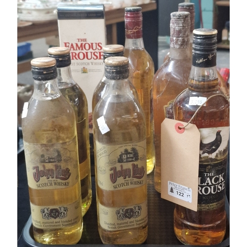 Tray of Whisky to include: Four bottles of John Lint Fine Old Scotch ...