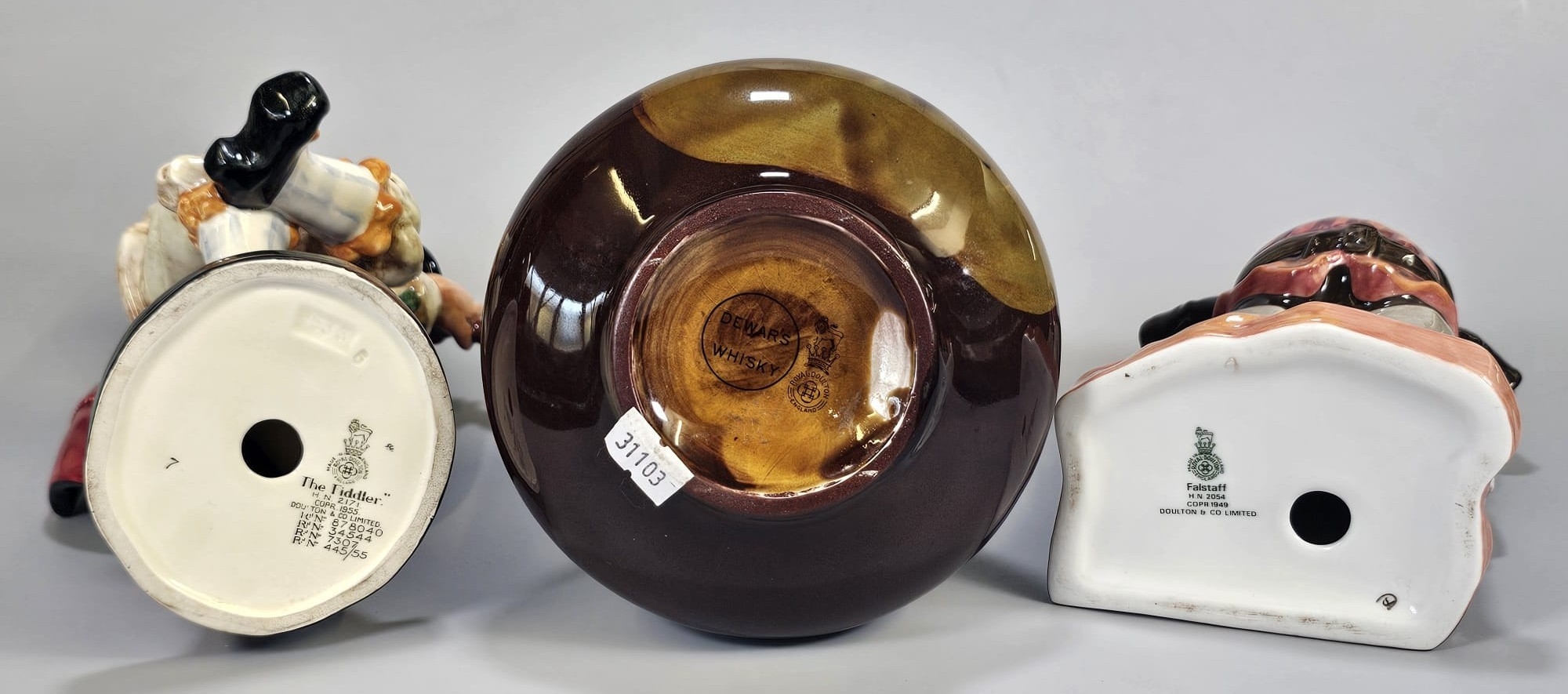 Royal Doulton bone china figurine 'Falstaff', together with another ...